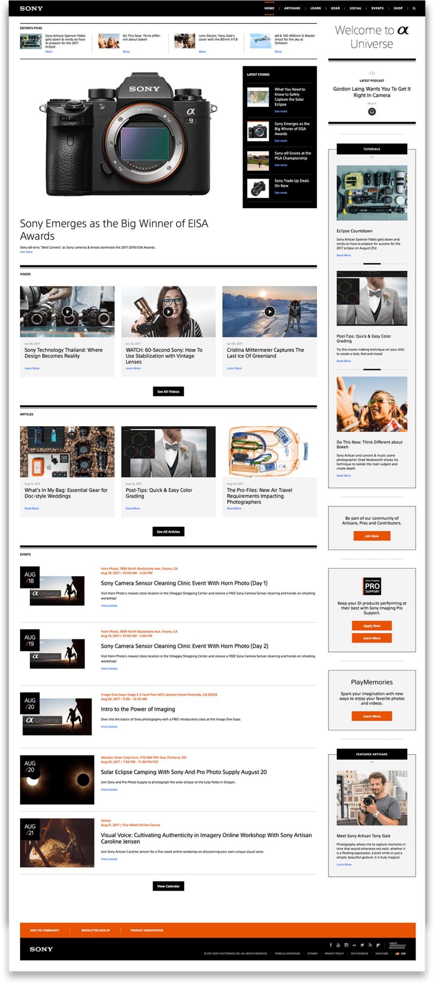 Sony Alpha Universe | Experiences for Mankind